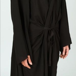 James Hock | Tops | Loose Cotton Wrap Robe | Poshmark